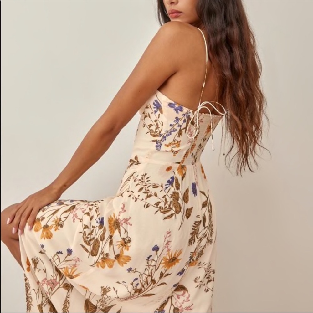 Reformation Kourtney Dress Frolic - Gem
